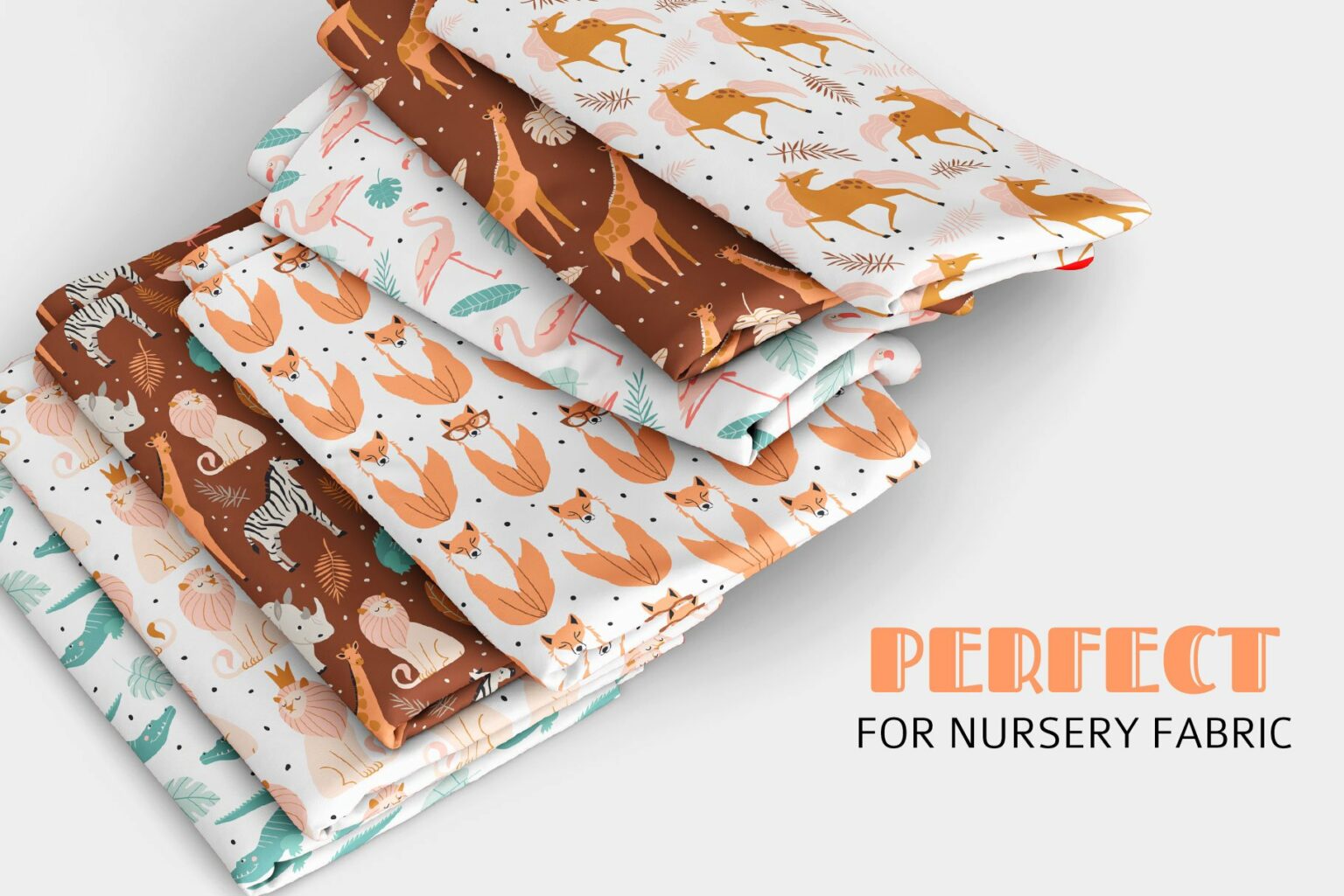 Cartoon Zoo Elements & Patterns – MasterBundles