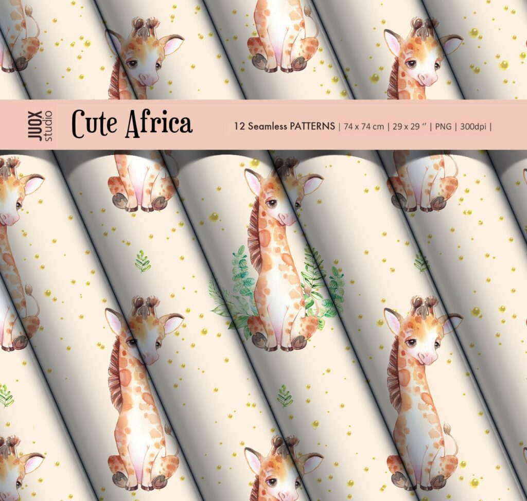 Cute Africa Patterns & Elements – MasterBundles