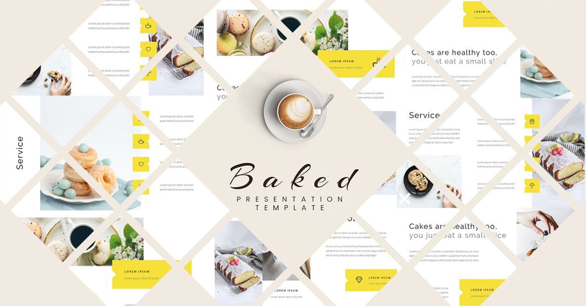 Baked - Bakery Google Slide Template – MasterBundles