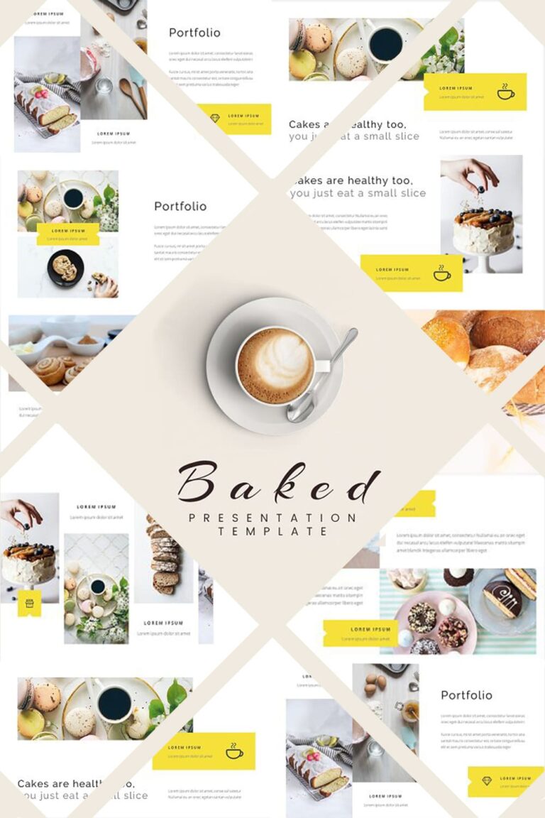 Baked - Bakery Google Slide Template – MasterBundles