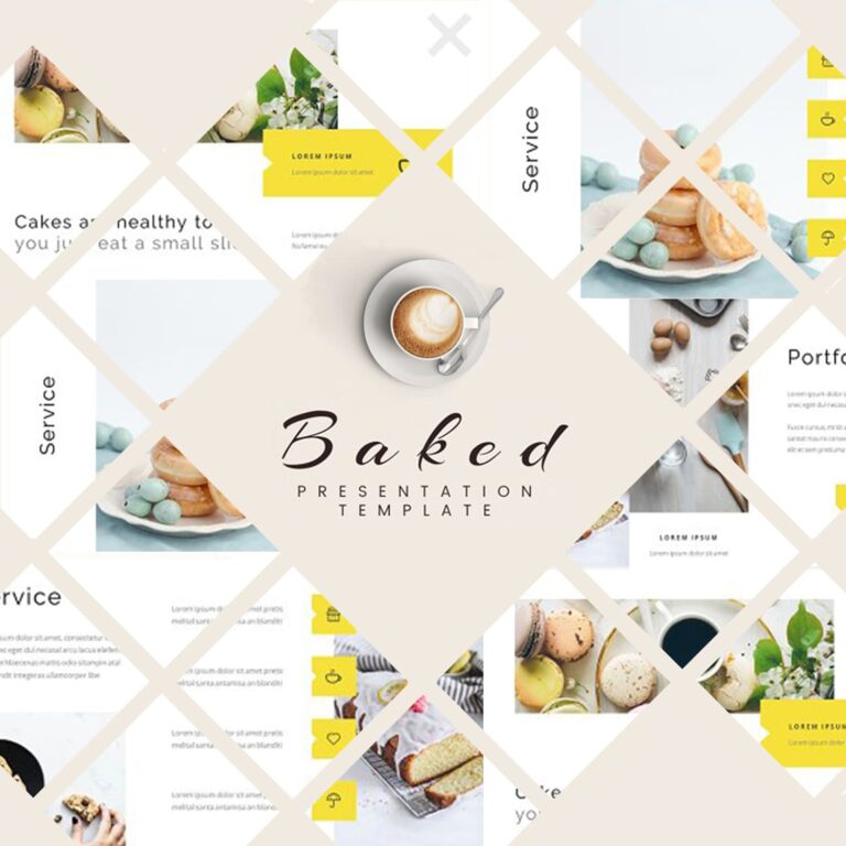 Baked - Bakery Google Slide Template – MasterBundles