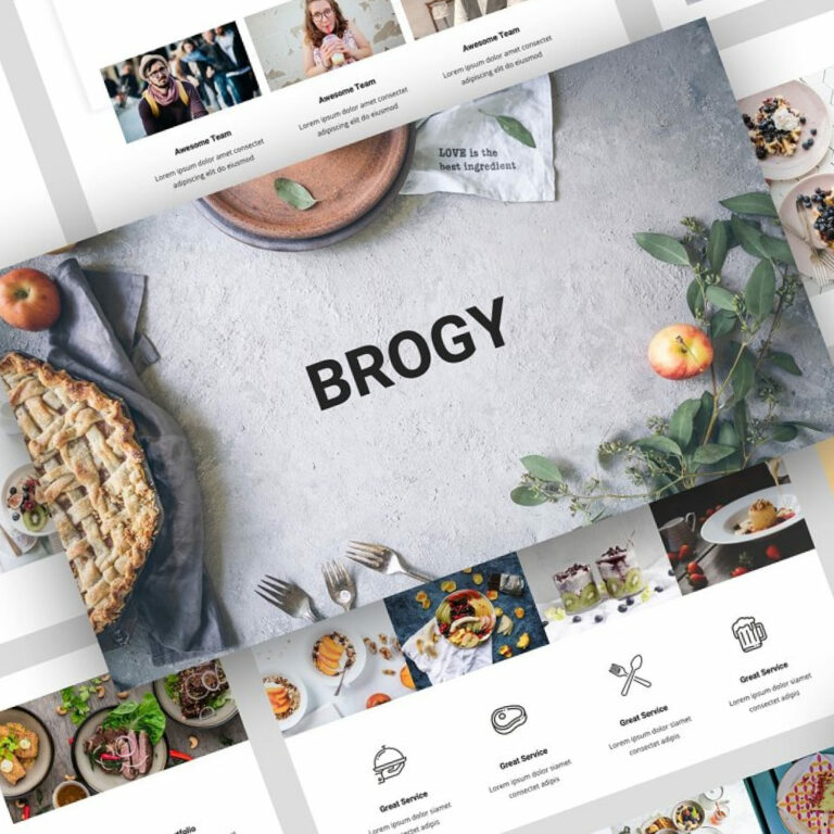 Free Food Themed Powerpoint Templates | Master Bundles