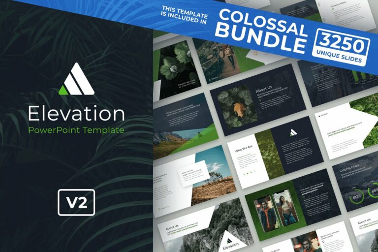 Elevation Modern Powerpoint Template | Master Bundles