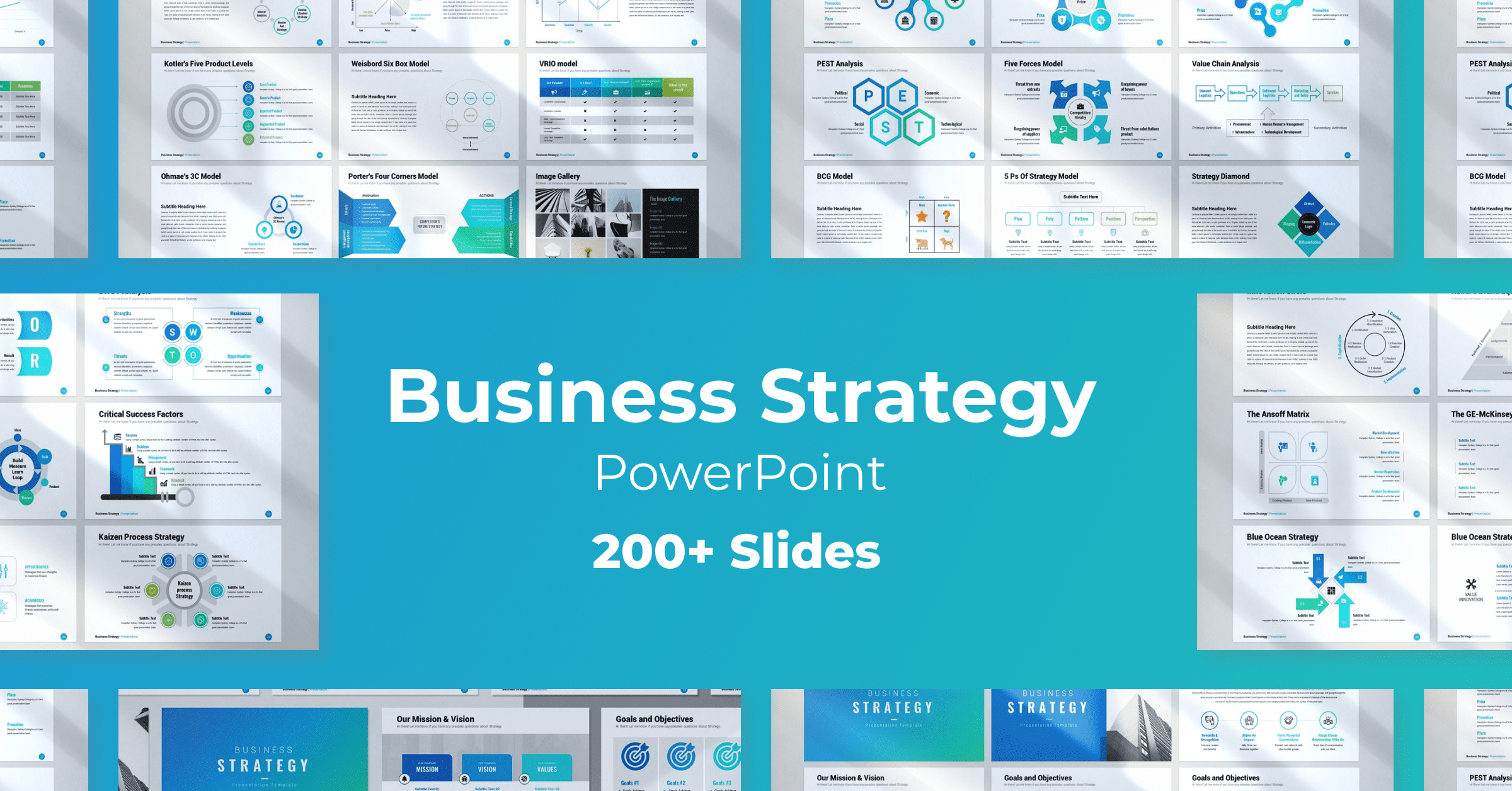 Business Strategy PowerPoint – MasterBundles