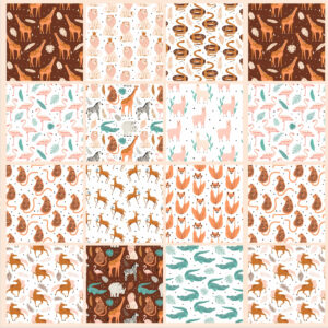 Cartoon Zoo Elements & Patterns – MasterBundles