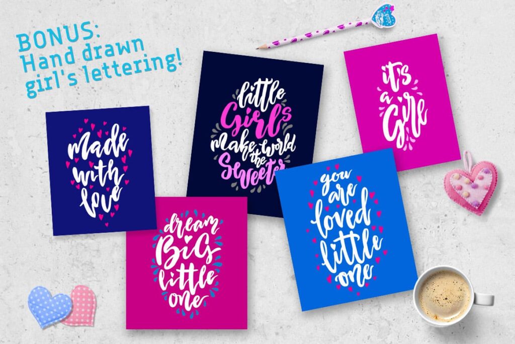 Girls Fashion Patches & Patterns – MasterBundles