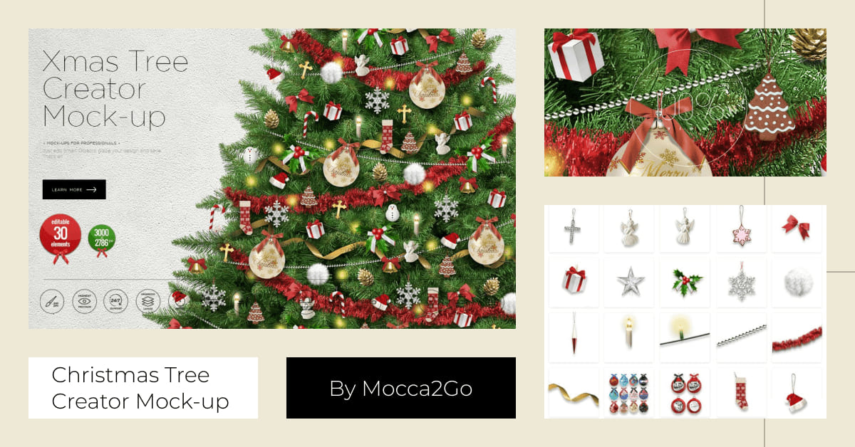 Xmas Tree Creator Mock-up – MasterBundles