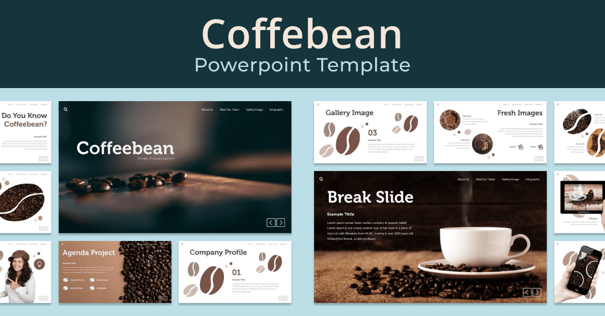 Coffebean - Powerpoint Template – MasterBundles