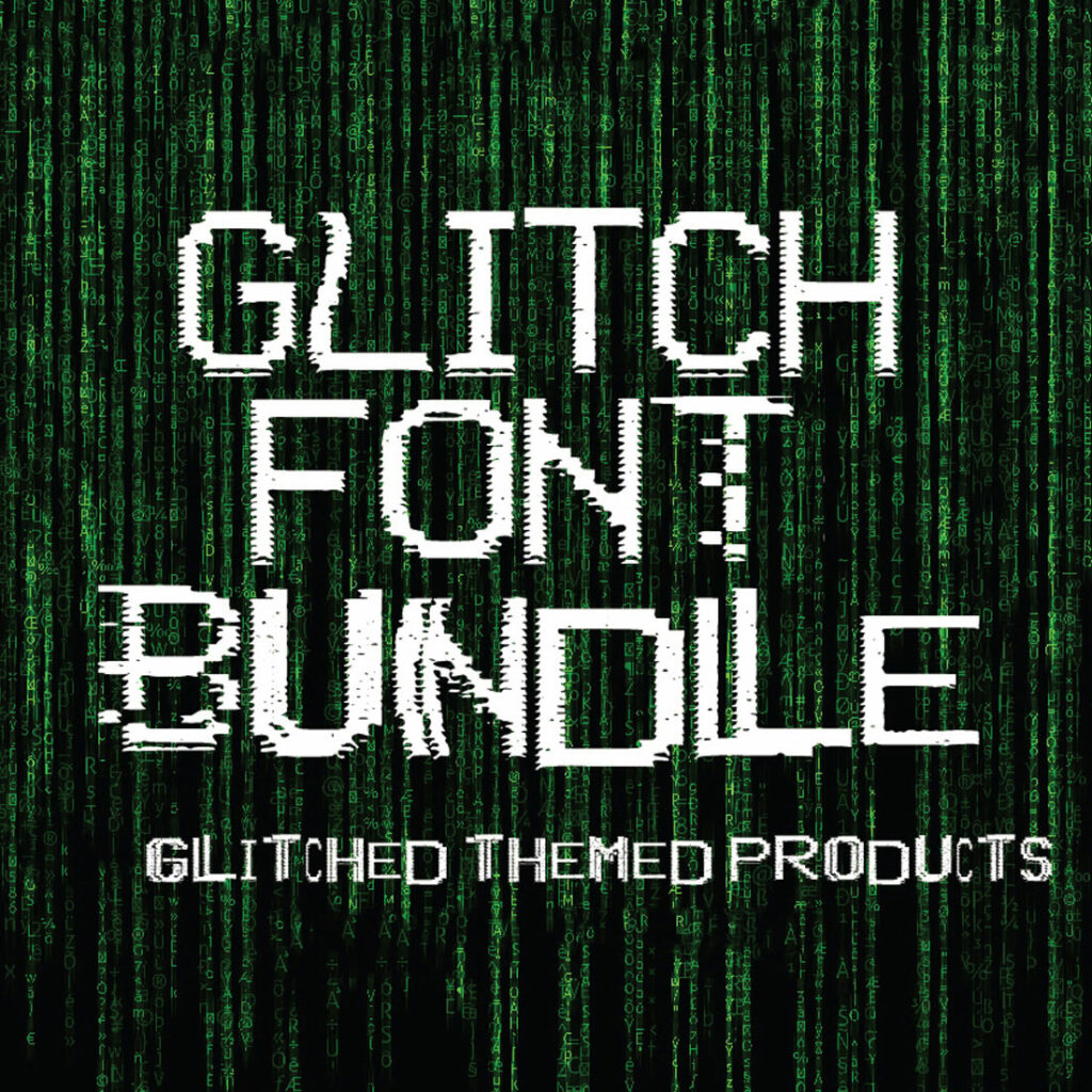 Glitch Font Bundle - 39 Glitch Fonts & BONUSES - MasterBundles