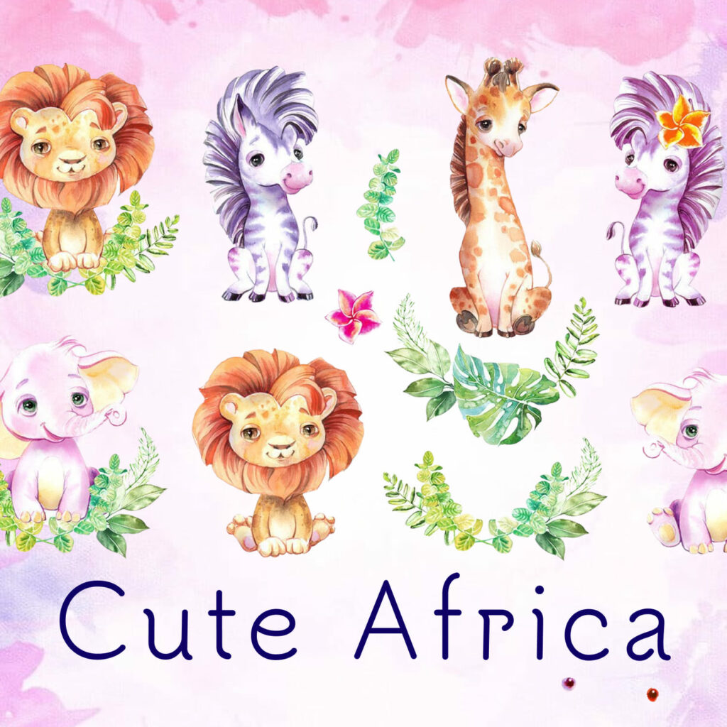 Cute Africa Patterns & Elements – MasterBundles