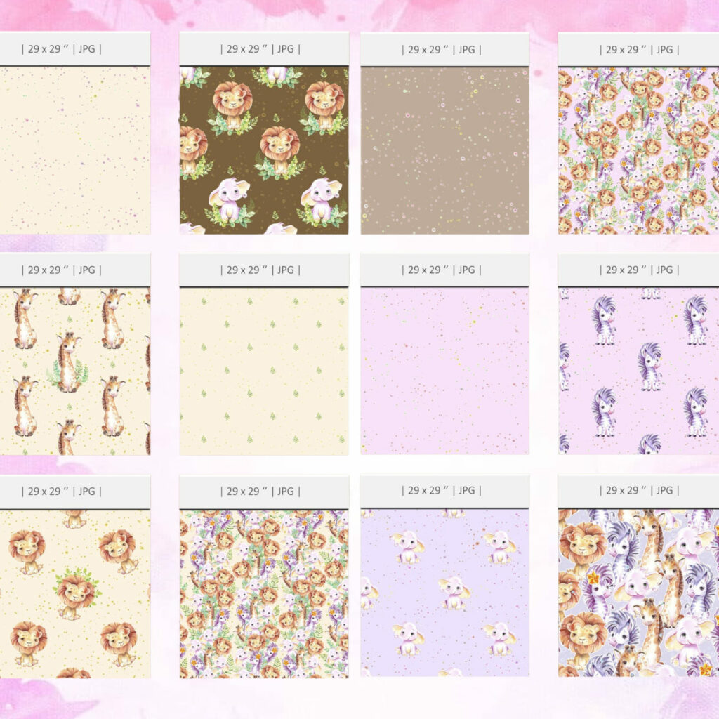 Cute Africa Patterns & Elements – MasterBundles