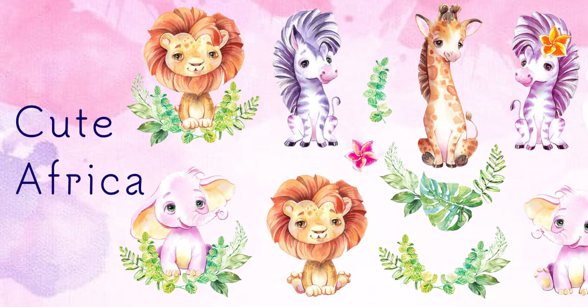 Cute Africa Patterns & Elements – MasterBundles