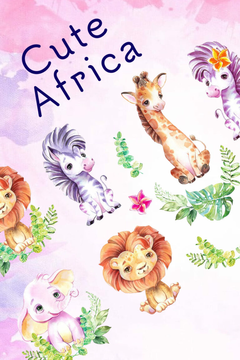 Cute Africa Patterns & Elements – MasterBundles