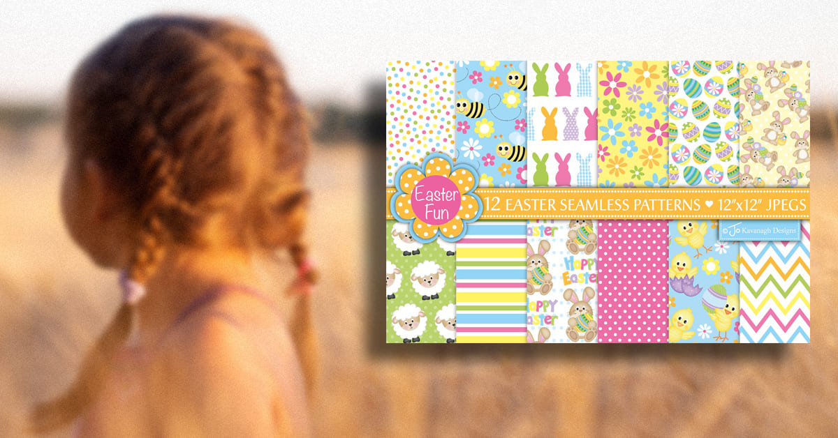 Easter Digital Paper – MasterBundles