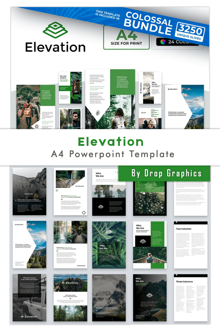 A4 Elevation Powerpoint Template – MasterBundles
