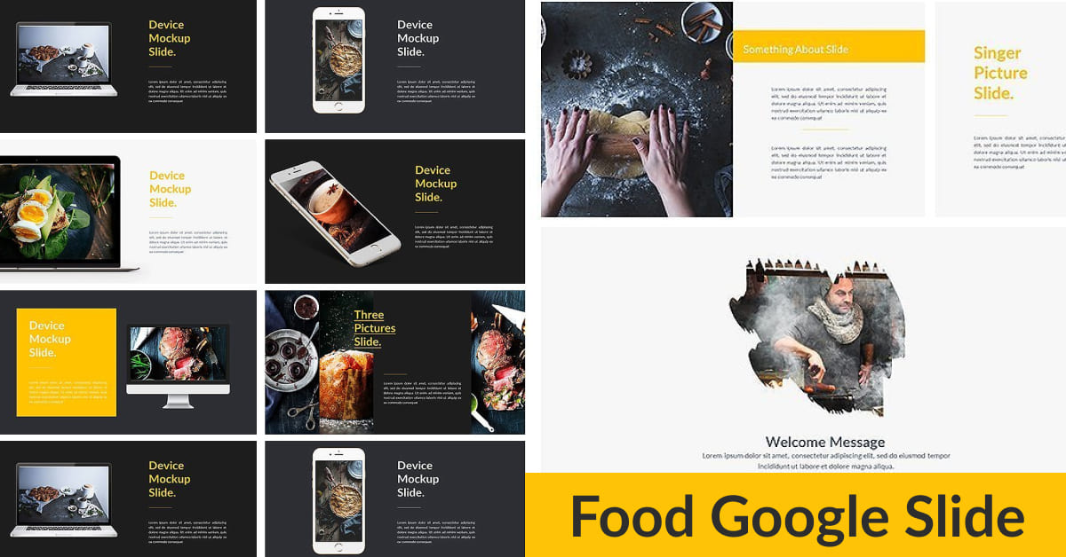 Food Google Slide Theme – MasterBundles