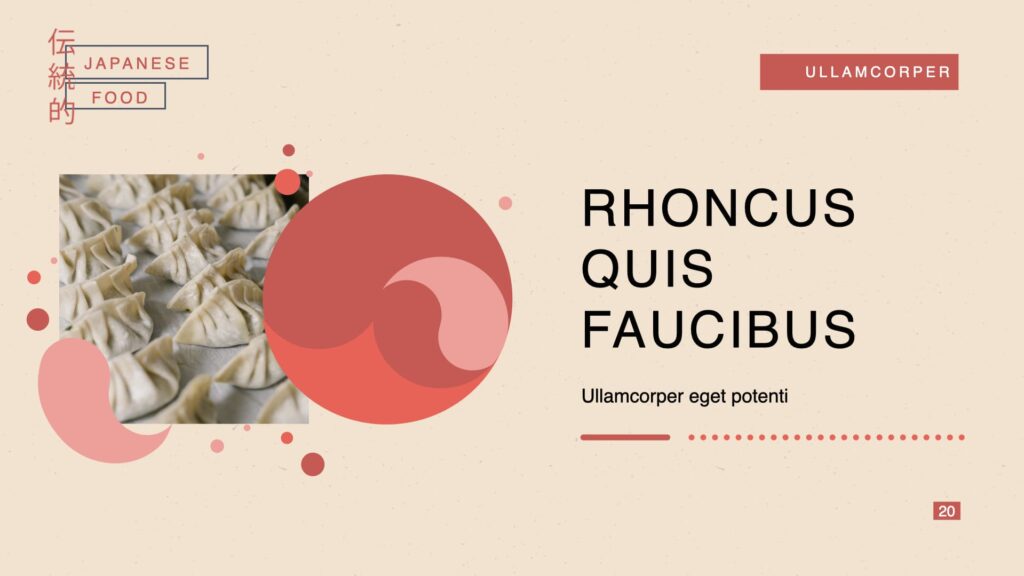 Japan Food Presentation Template: 50 Slides PPTX, KEY, Google Slides ...