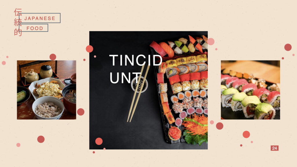 Japan Food Presentation Template: 50 Slides PPTX, KEY, Google Slides ...