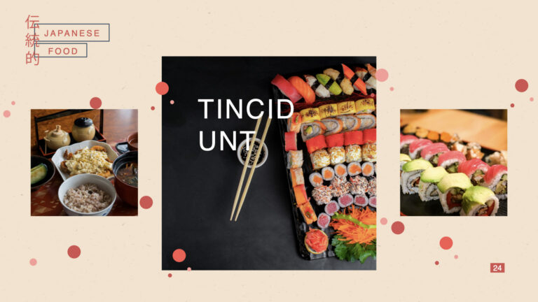 Japan Food Presentation Template: 50 Slides PPTX, KEY, Google Slides ...