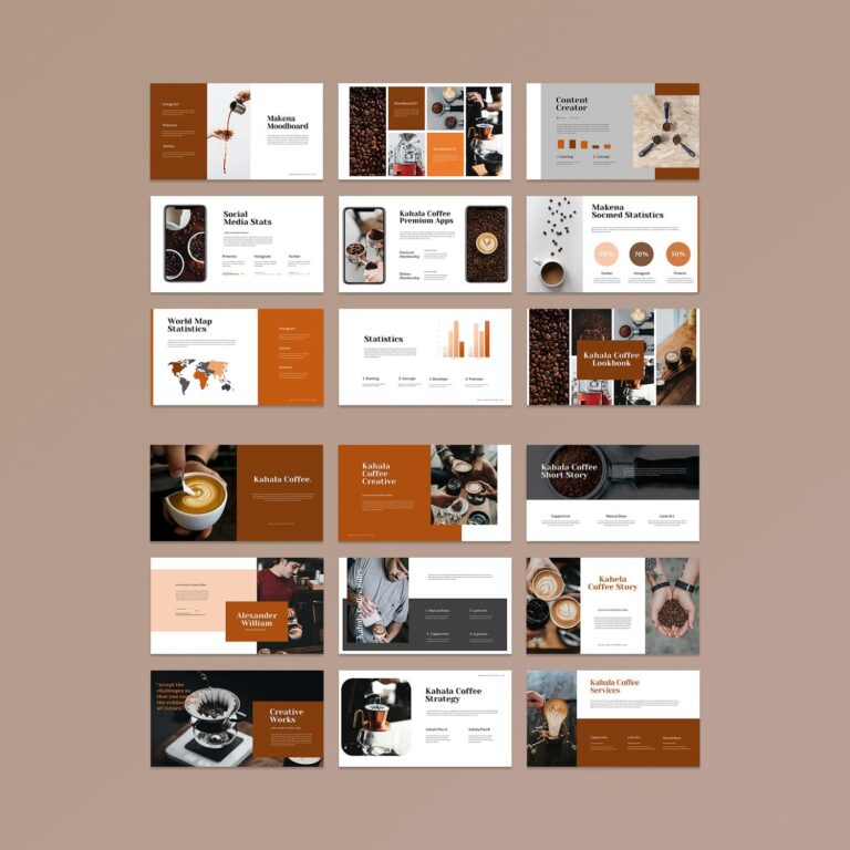 Kahala - Coffee Powerpoint Template – MasterBundles