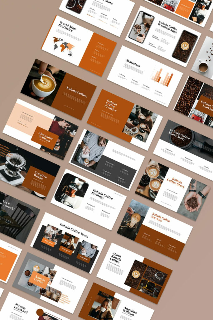 Kahala - Coffee Powerpoint Template – MasterBundles