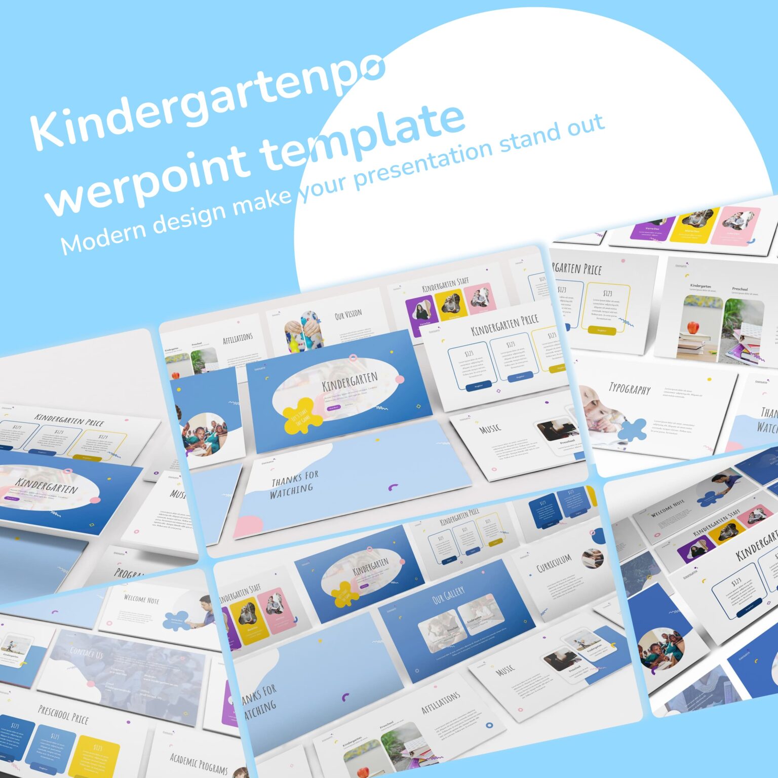 Kindergarten Powerpoint Template – MasterBundles