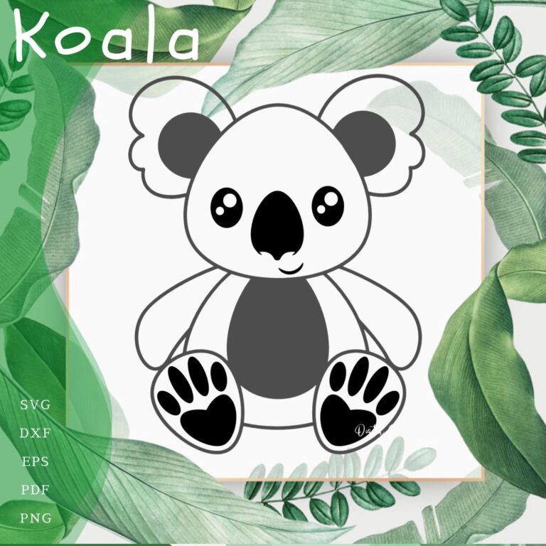 Koala SVG / PNG / EPS / DXF Files - MasterBundles