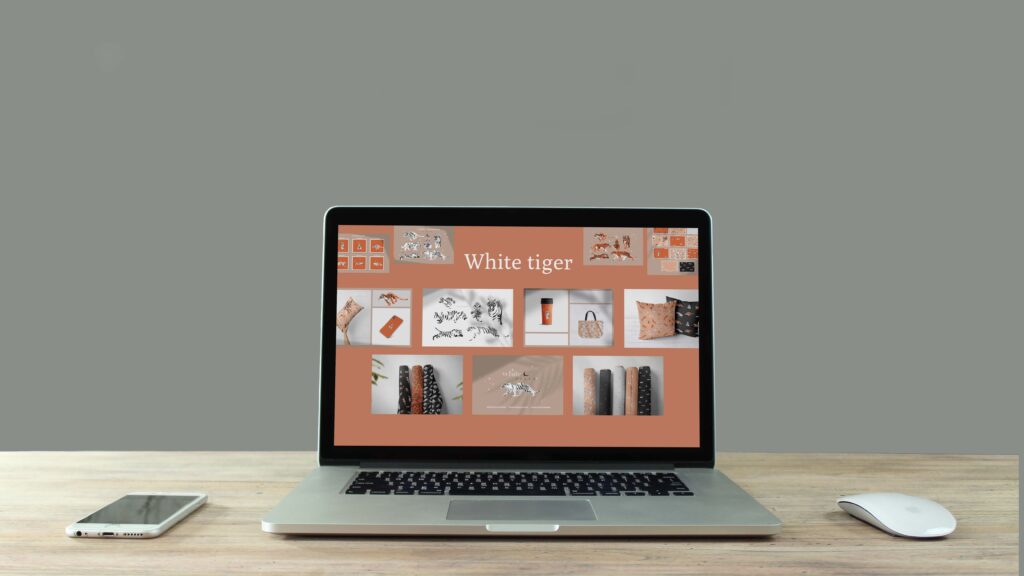 White Tiger Patterns & Elements – MasterBundles