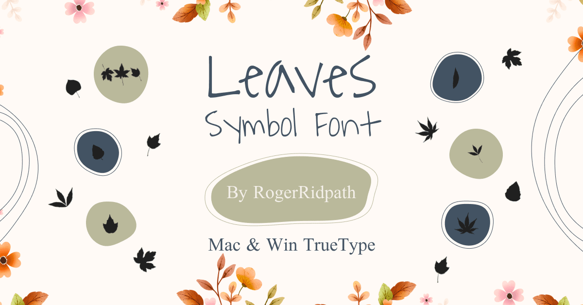 Leaves Symbol Font – MasterBundles