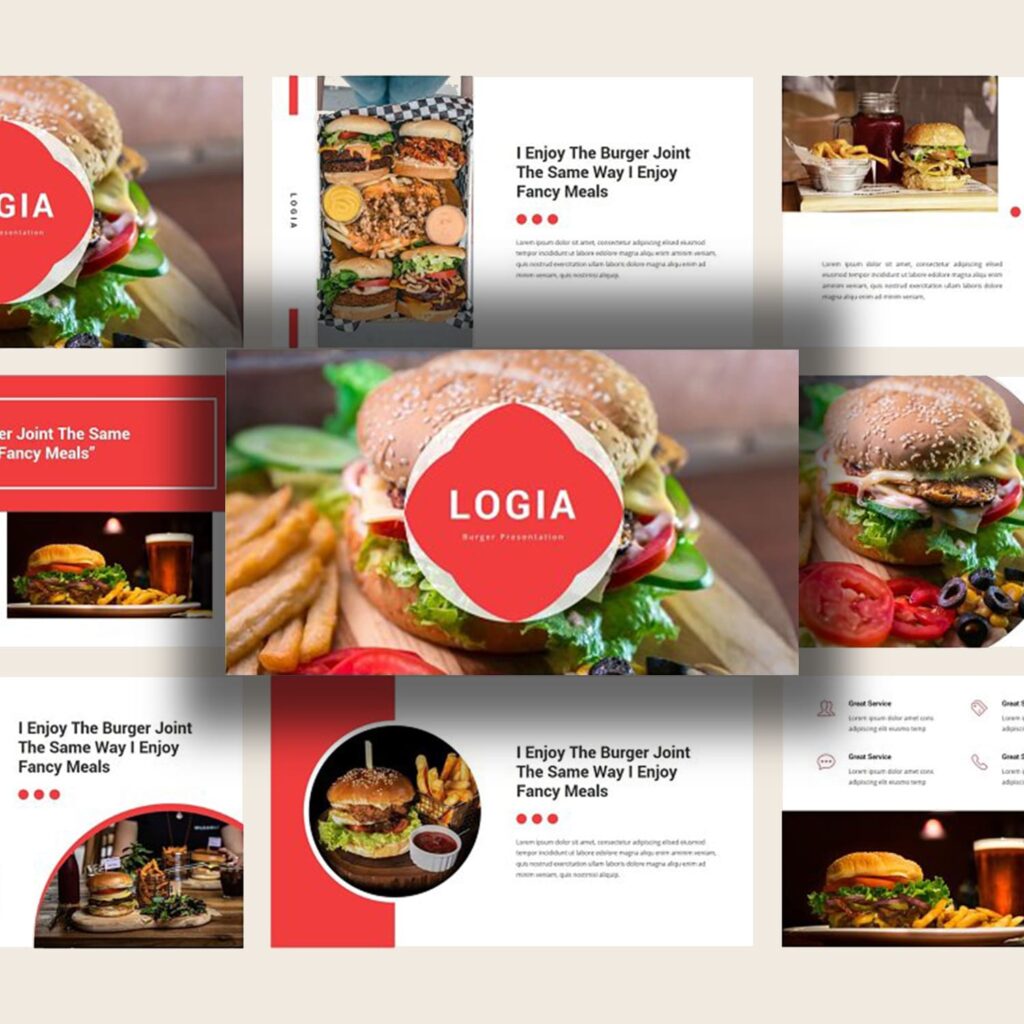 Logja - Burger Google Slides – MasterBundles