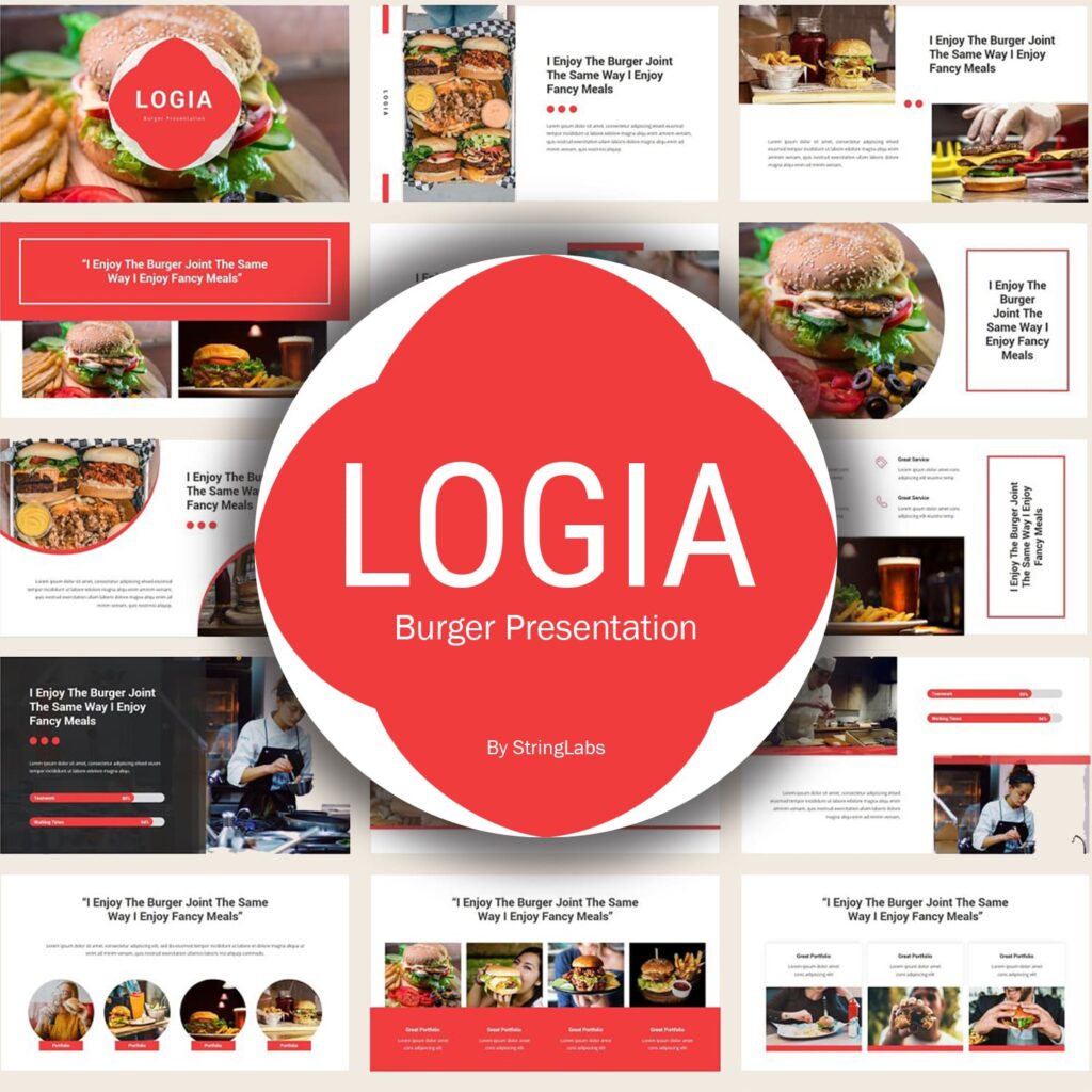 Logja - Burger Google Slides – MasterBundles