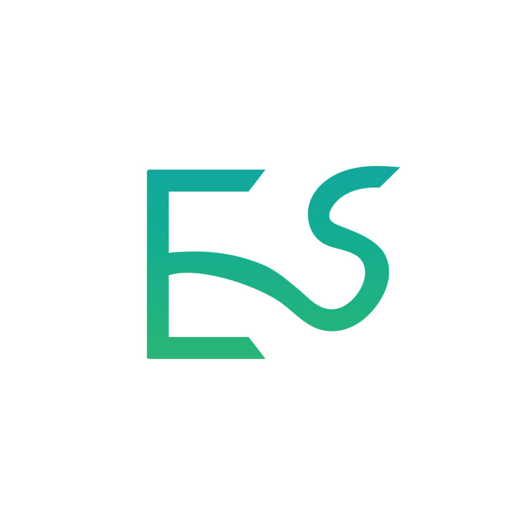ES Letter Monogram logo Design Tempelate Vector Format CMYK and RGB ...
