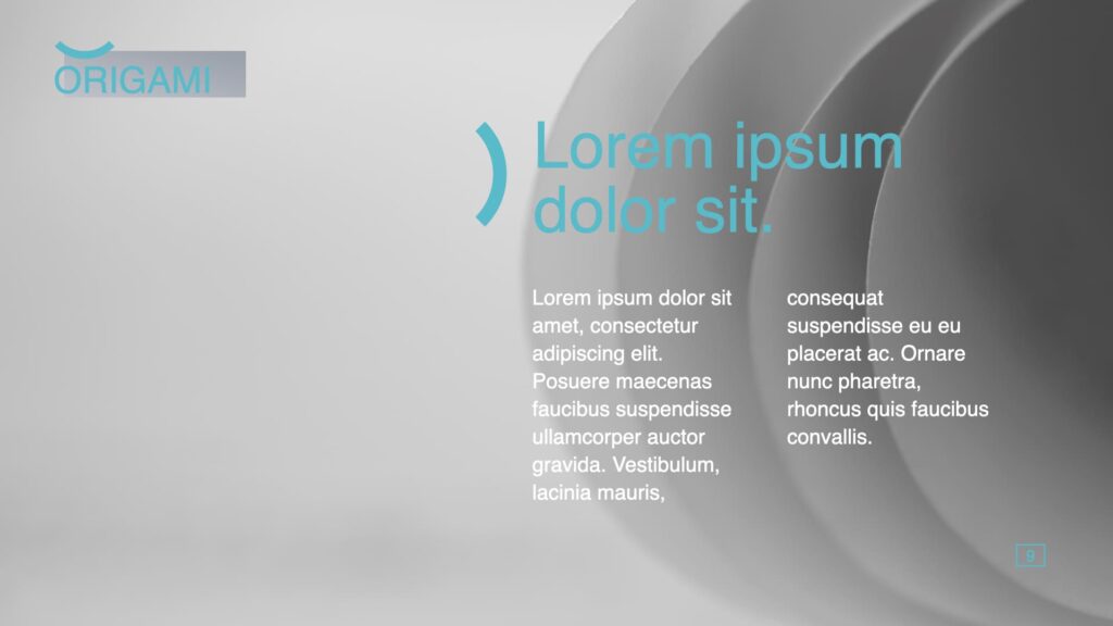 Origami Presentation Template: 50 Slides PPTX, KEY, Google Slides ...