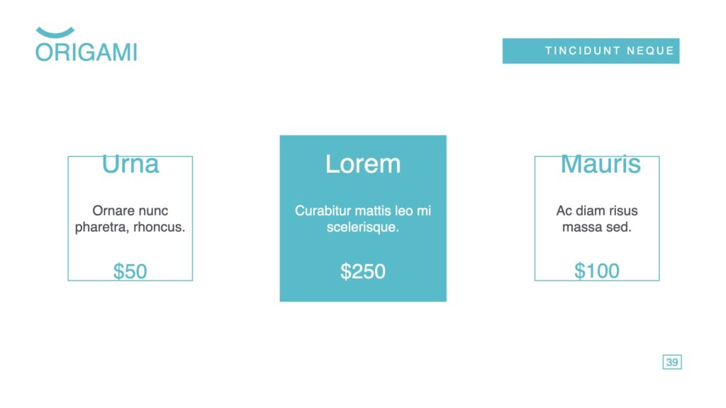 Origami Presentation Template: 50 Slides PPTX, KEY, Google Slides ...