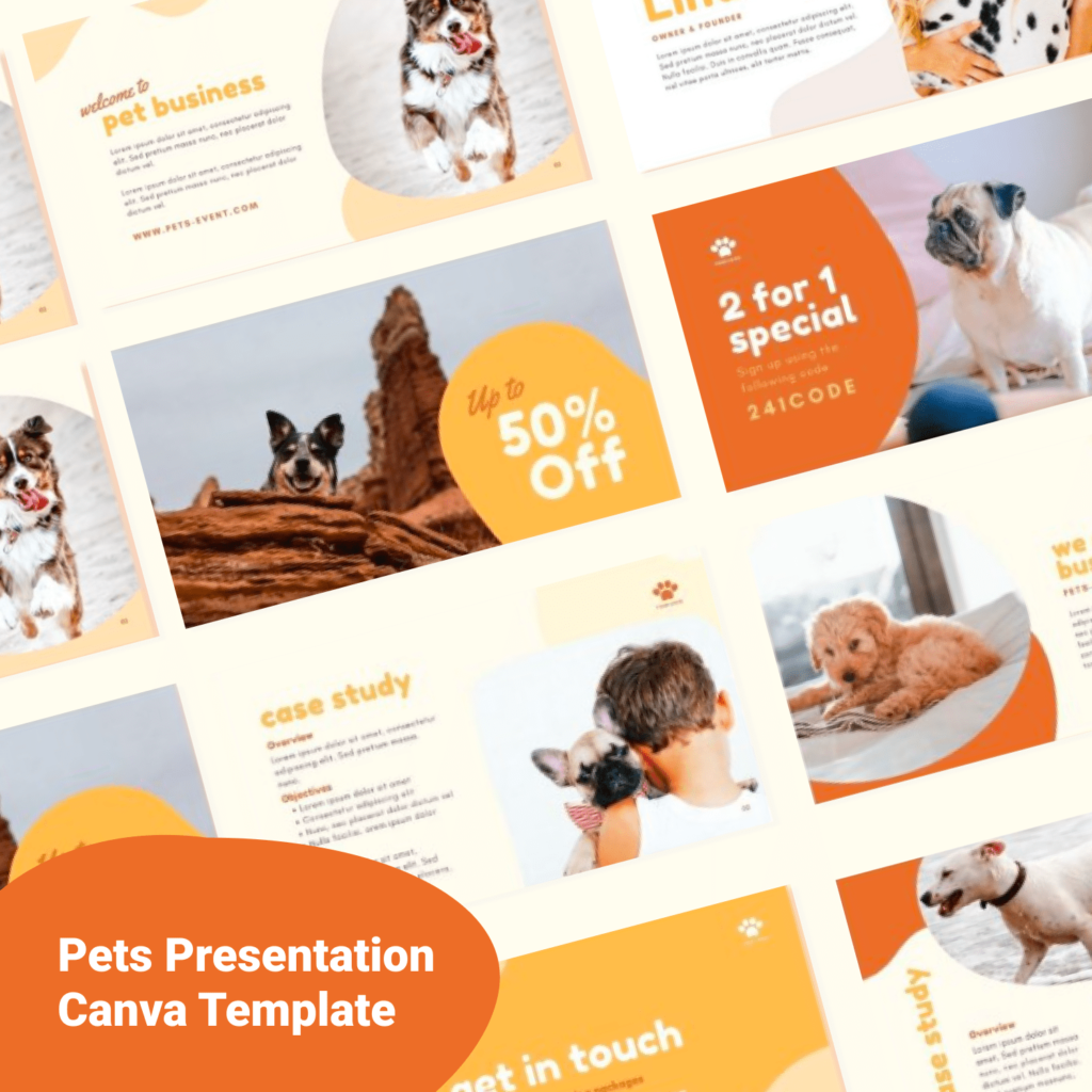 Pets Presentation Canva Template – MasterBundles