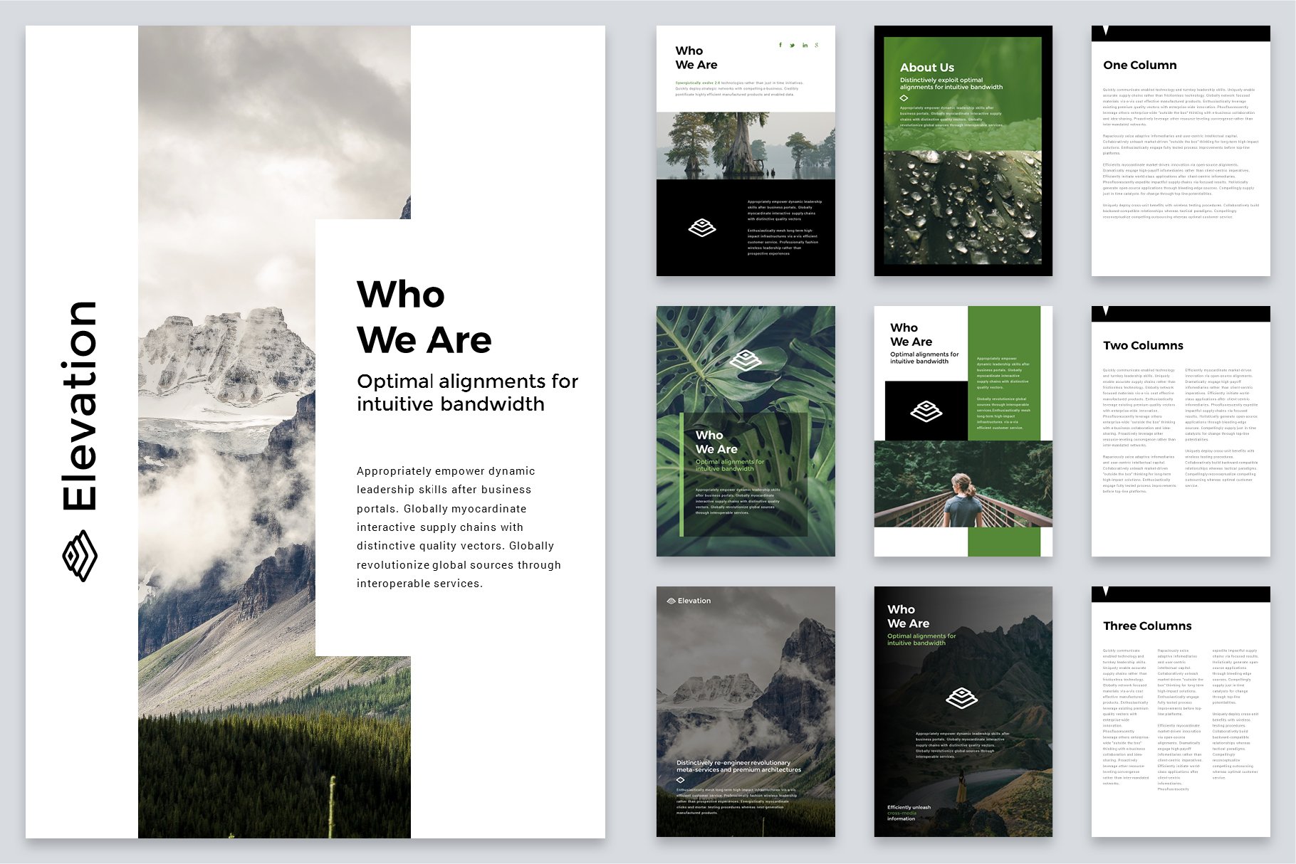 A4 Elevation Powerpoint Template | Master Bundles