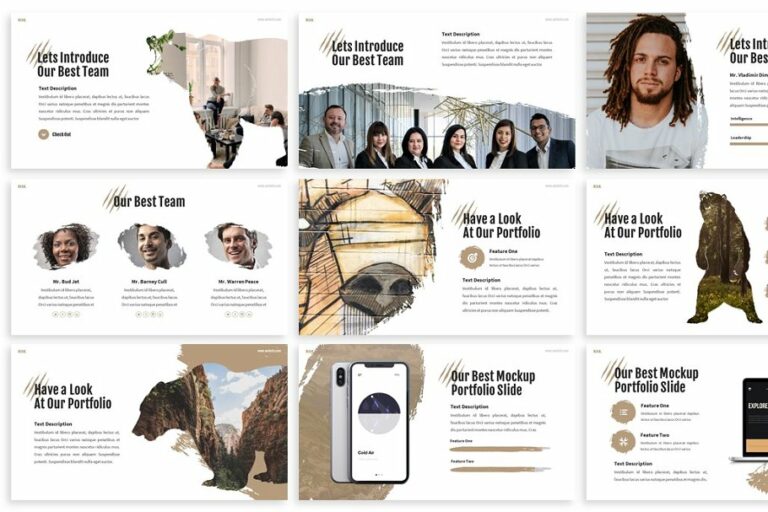 Bear - Wildlife Powerpoint Template – MasterBundles