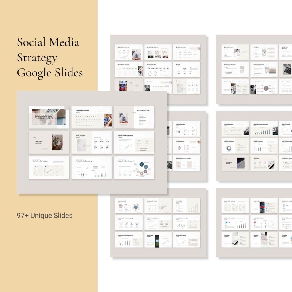 Social Media Strategy Google Slides – MasterBundles