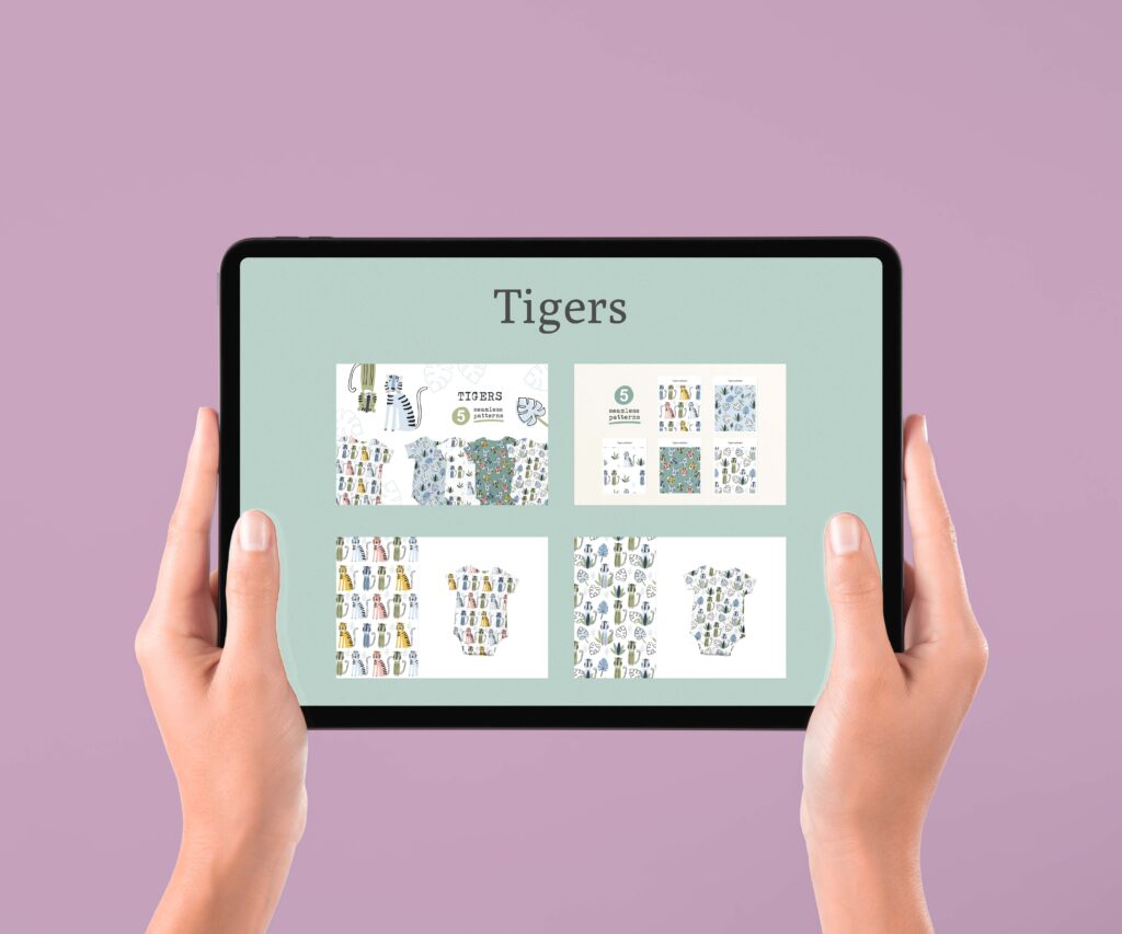 Tigers Patterns – MasterBundles