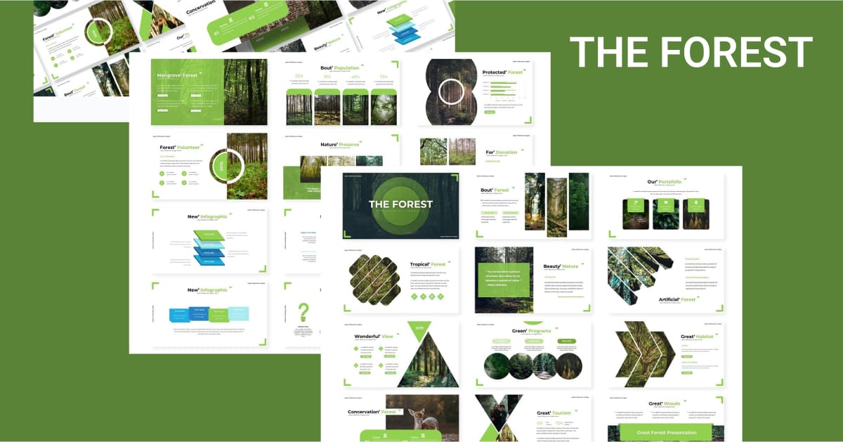 The Forest - Powerpoint Template – MasterBundles