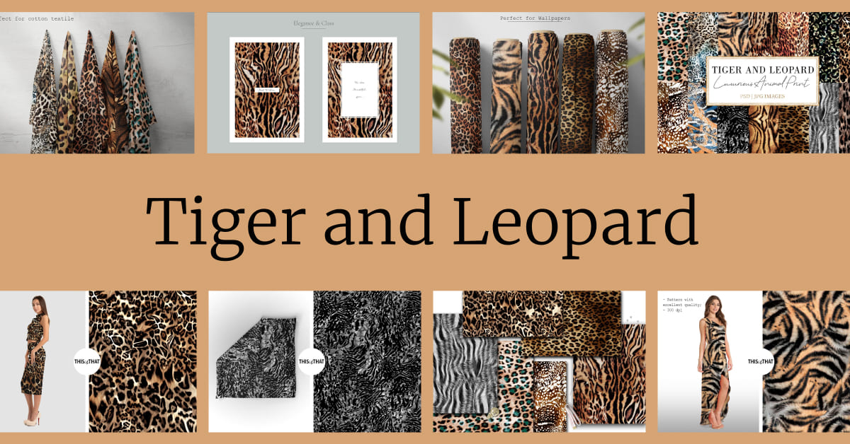 Tiger and Leopard Patterns – MasterBundles