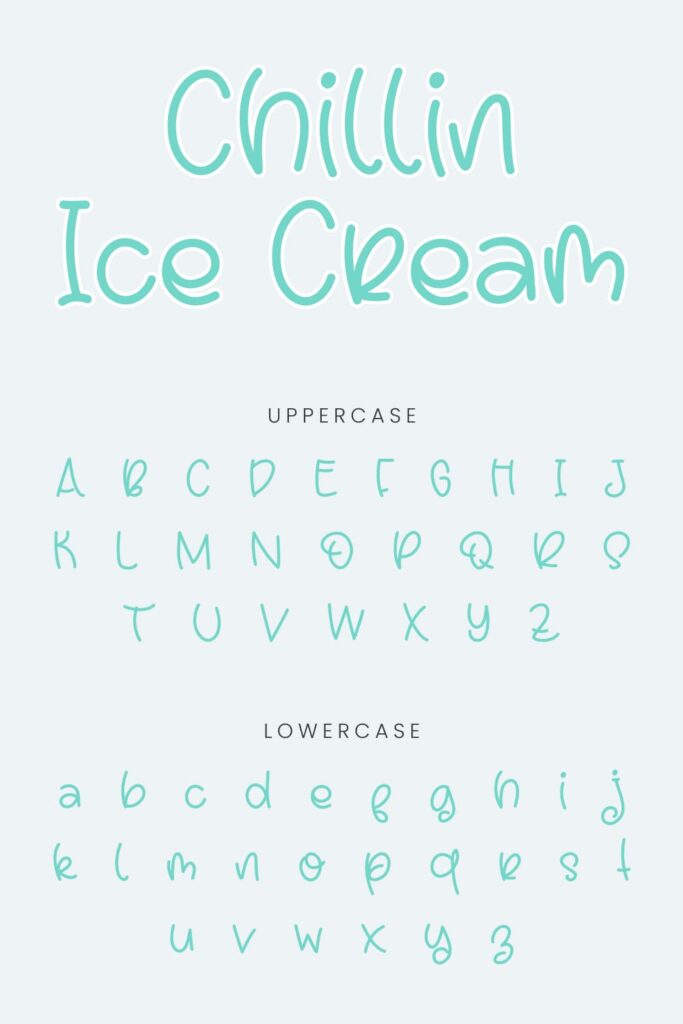 Chillin Ice Cream Free Font – MasterBundles