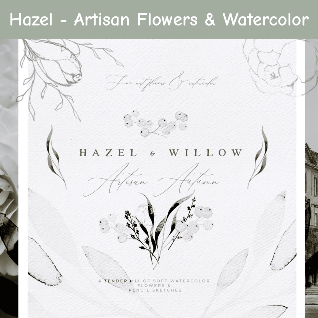 Hazel - Artisan Flowers & Watercolor – MasterBundles
