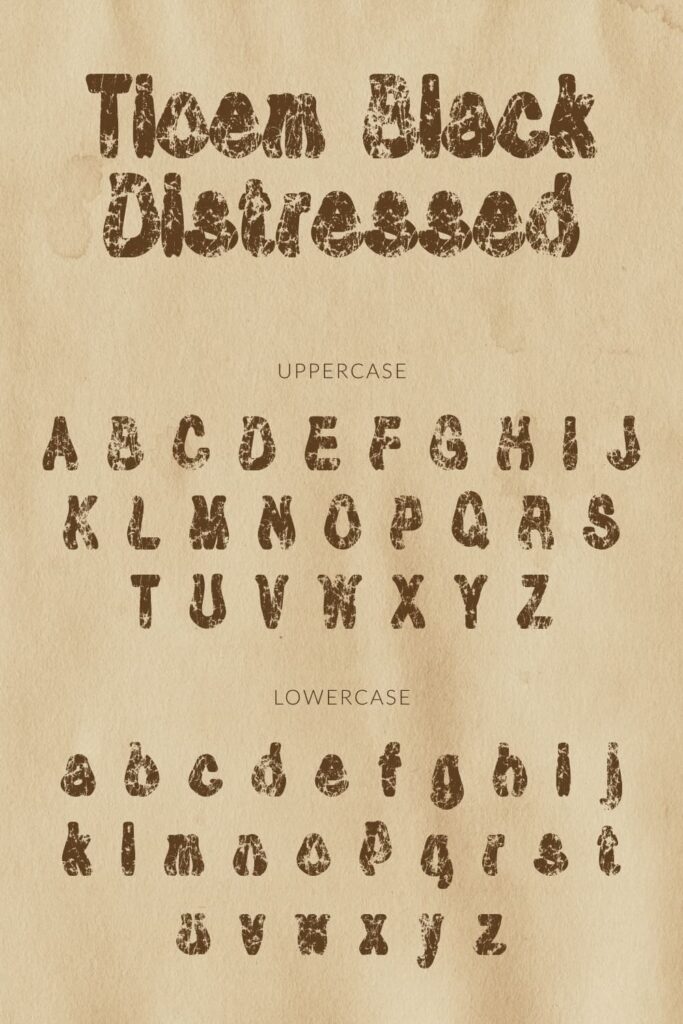 Tioem Black Distressed Font – MasterBundles