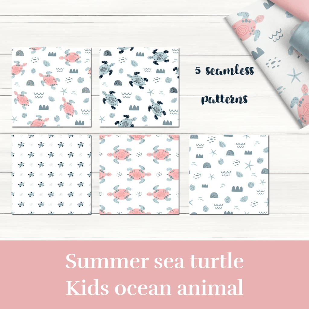 Summer Sea Turtle Kids Ocean Animal – MasterBundles