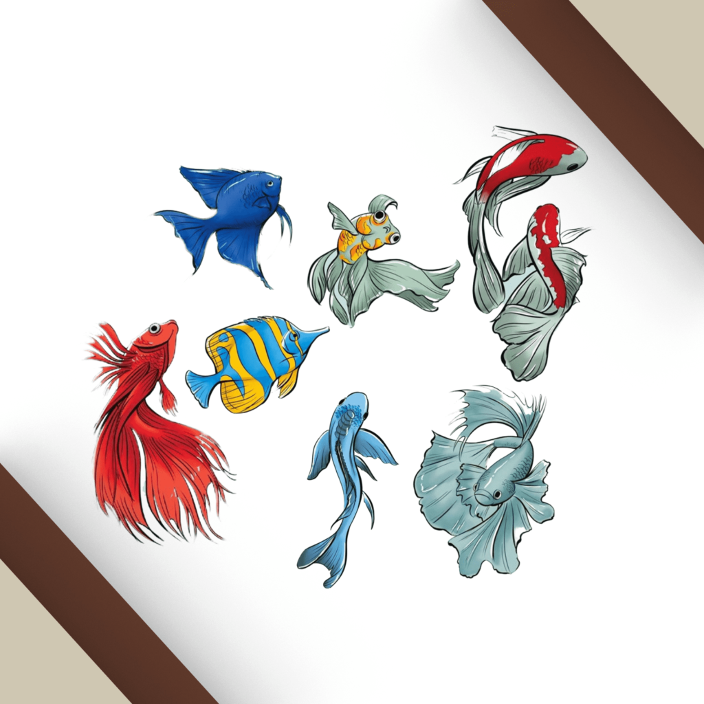 Colorful Fish Clip Art – MasterBundles