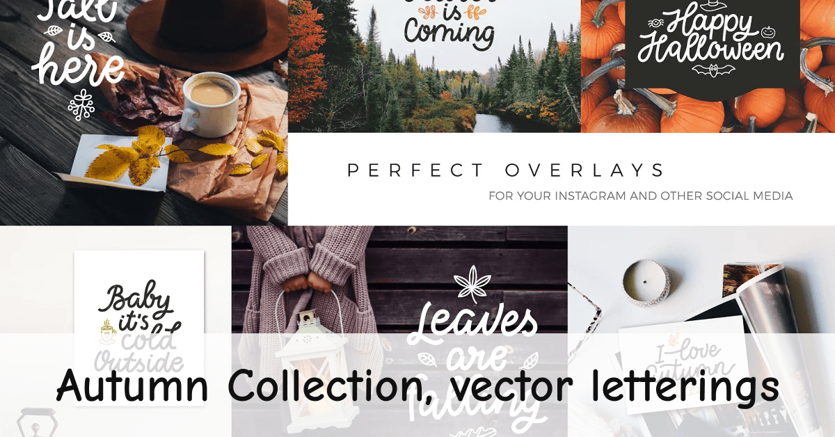 Autumn Collection, Vector Letterings – MasterBundles