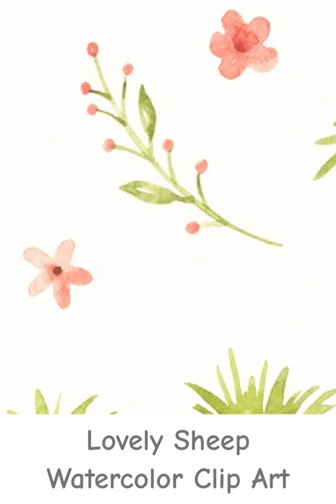Lovely Sheep Watercolor Clip Art – MasterBundles
