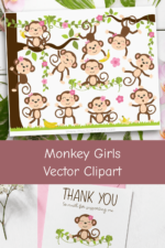 Monkey Girls - Vector Clipart – MasterBundles