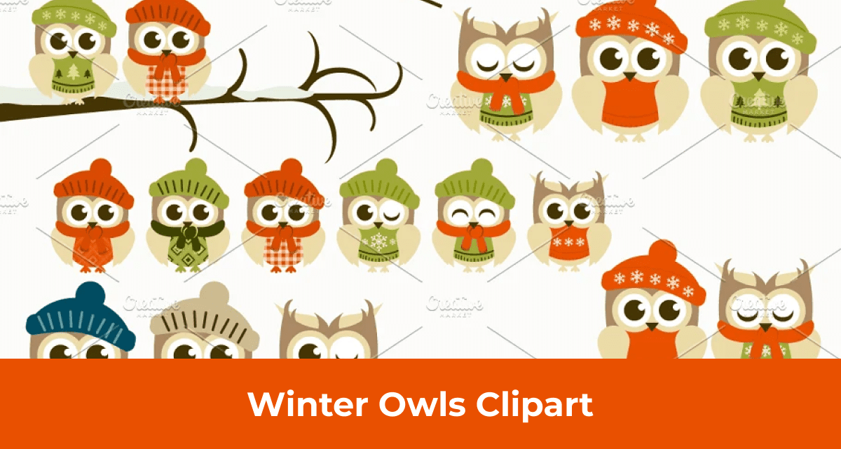 Winter Owl Clipart